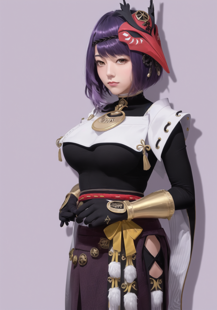 Hình Ảnh Cosplay Kujou Sara Genshin Impact được vẽ bởi AI