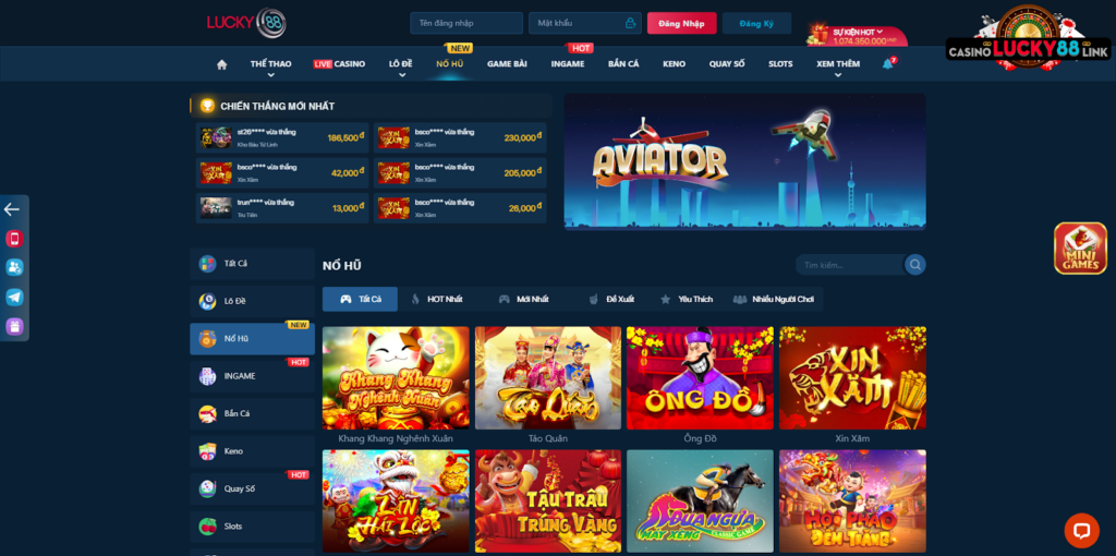 Lucky88.casino - So sánh game nổ hũ giữa nhà cái Lucky88 và VN88